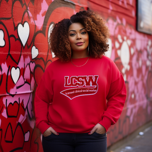 Unisex LCSW Crewneck T-Shirt | LCSW Hoodie | Credentialed Apparel